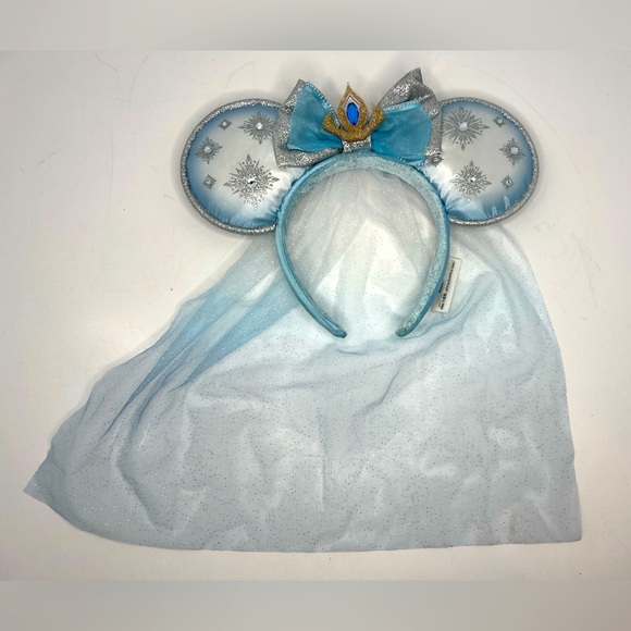 Disney | Accessories | Disney Ears Frozen Elsa Minnie Mouse With Vail ...
